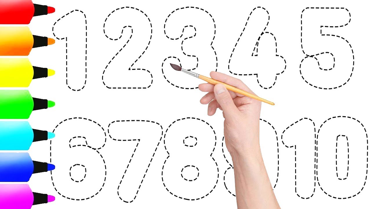 How to Draw Number for Kids - YouTube