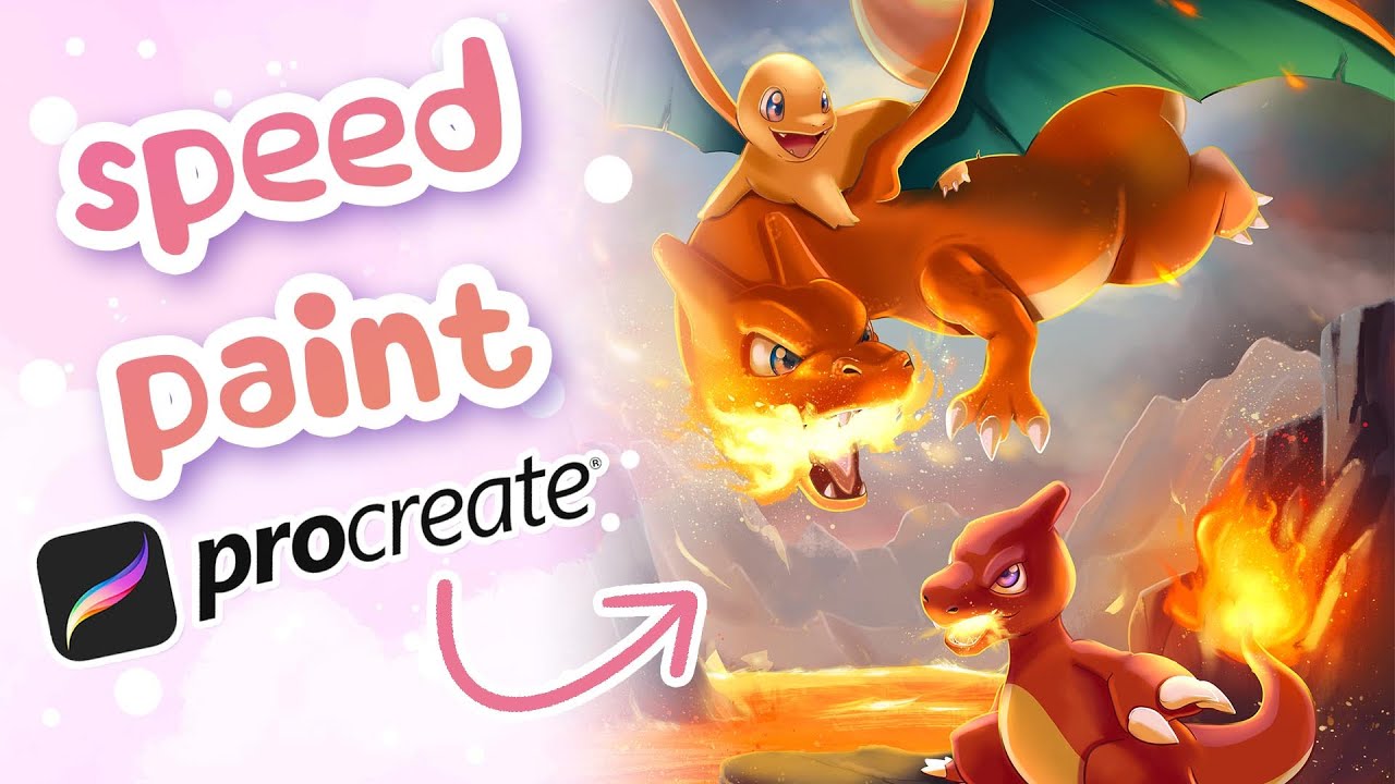 Charizard Family Portrait | Procreate Speedpaint Digital Art Timelapse ...