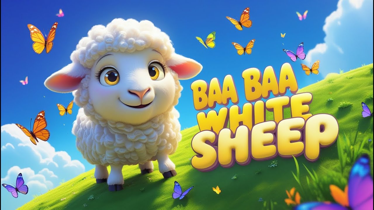 Baa Baa White Sheep | Kids Cartoon Song | English Nursery Rhyme | # ...