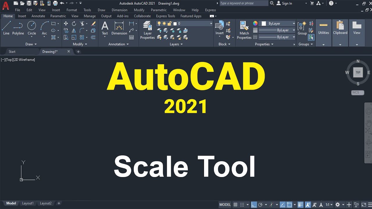 How to use AutoCAD Scale Tool | Shadin Creative Design - YouTube