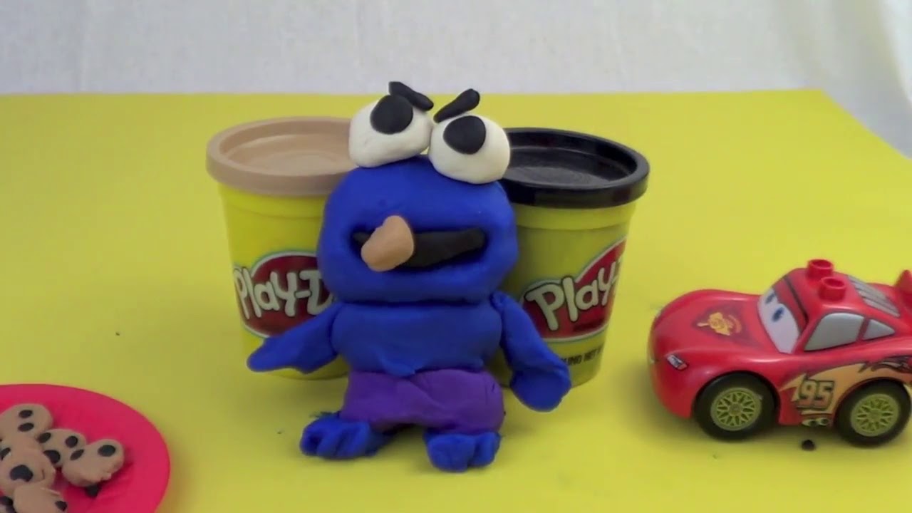 Cookie Monster Angry Play Doh Sesame Street Cookie Monster Mad at ...