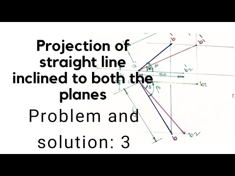 projection of straight line inclined to both the planes - YouTube