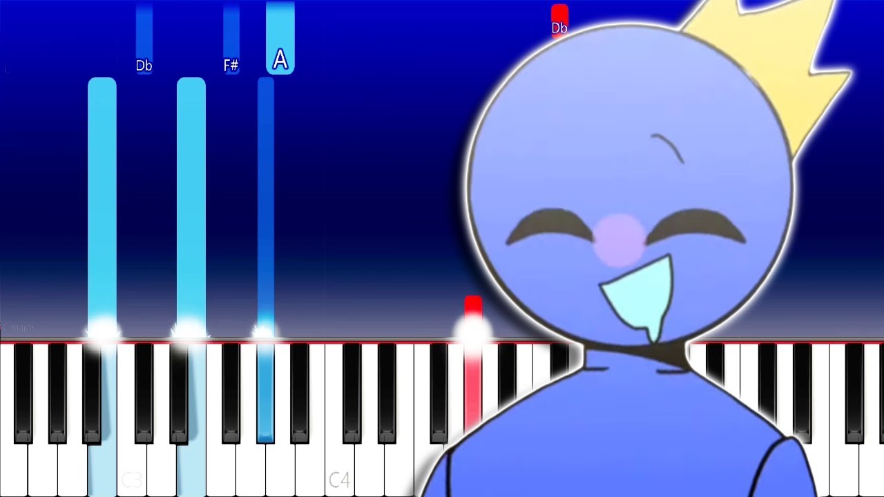 DaDood Animation meme - Blue and green (Piano Tutorial) - YouTube