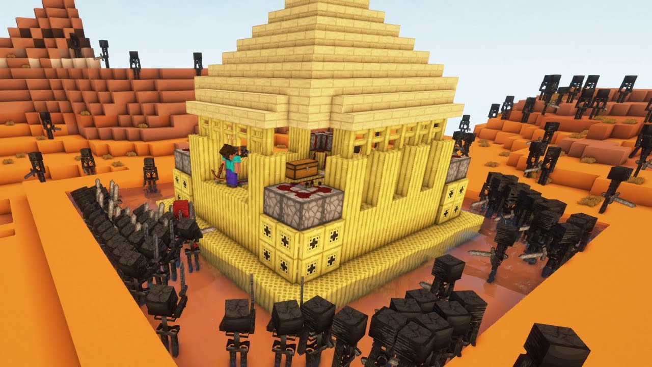 Minecraft Ultimate Skeleton Defense: House of Bones & Explosive ...