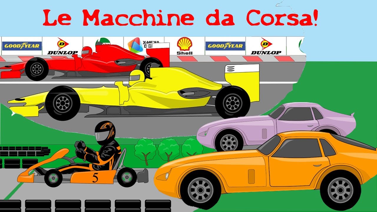 Coloriamo Insieme le Macchine da Corsa! | Cartoni per Bambini - YouTube
