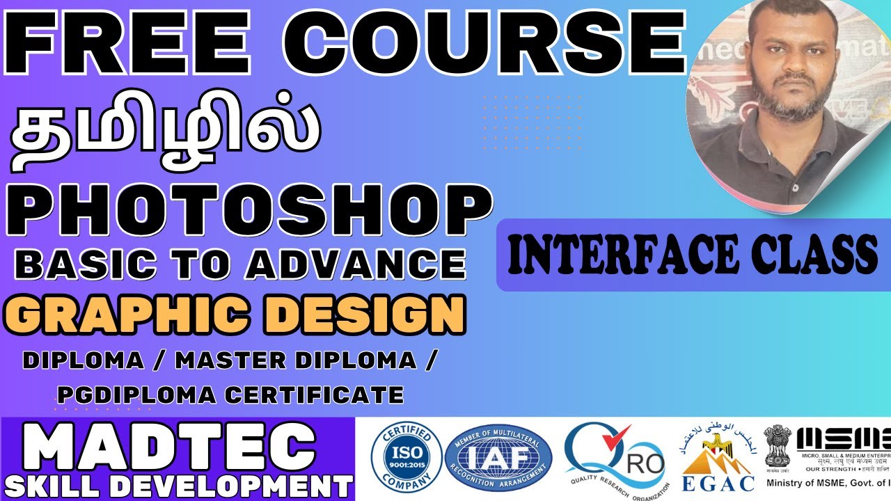 Photoshop Full Course-தமிழில்| Free diploma Graphic / UI Design & DTP ...