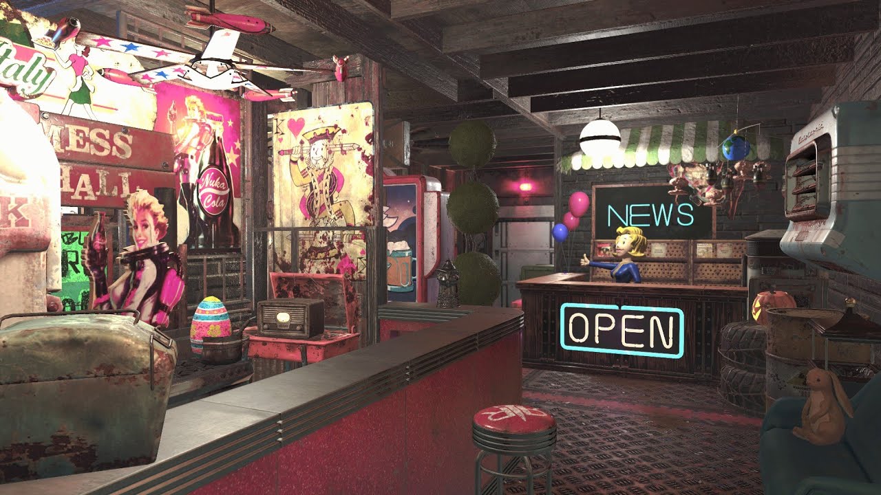 Fallout 76 Shelter Street Market/Mall Camp - YouTube