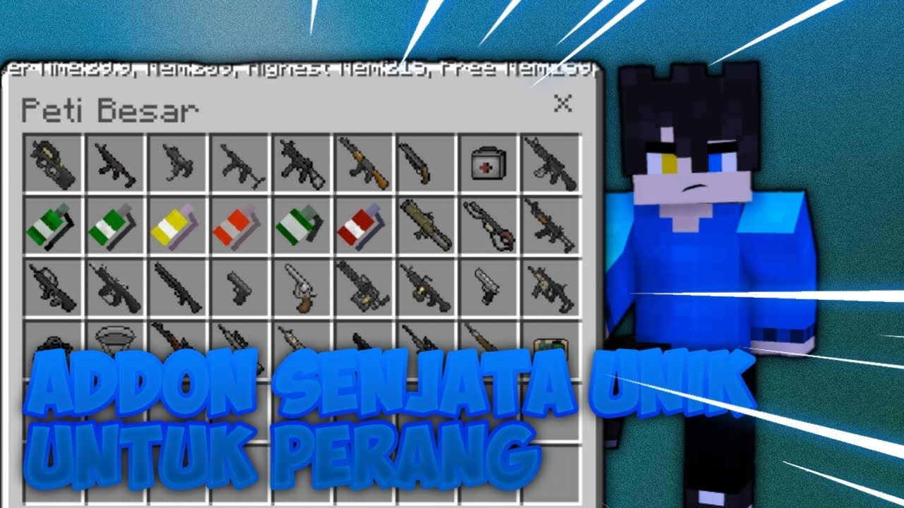 Addon Senjata Senjata Unik Untuk Perang | Addon Minecraft - YouTube
