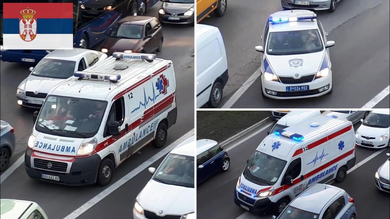 3 IN 1 | Two Ambulances & Police Car Responding with Sirens! - YouTube