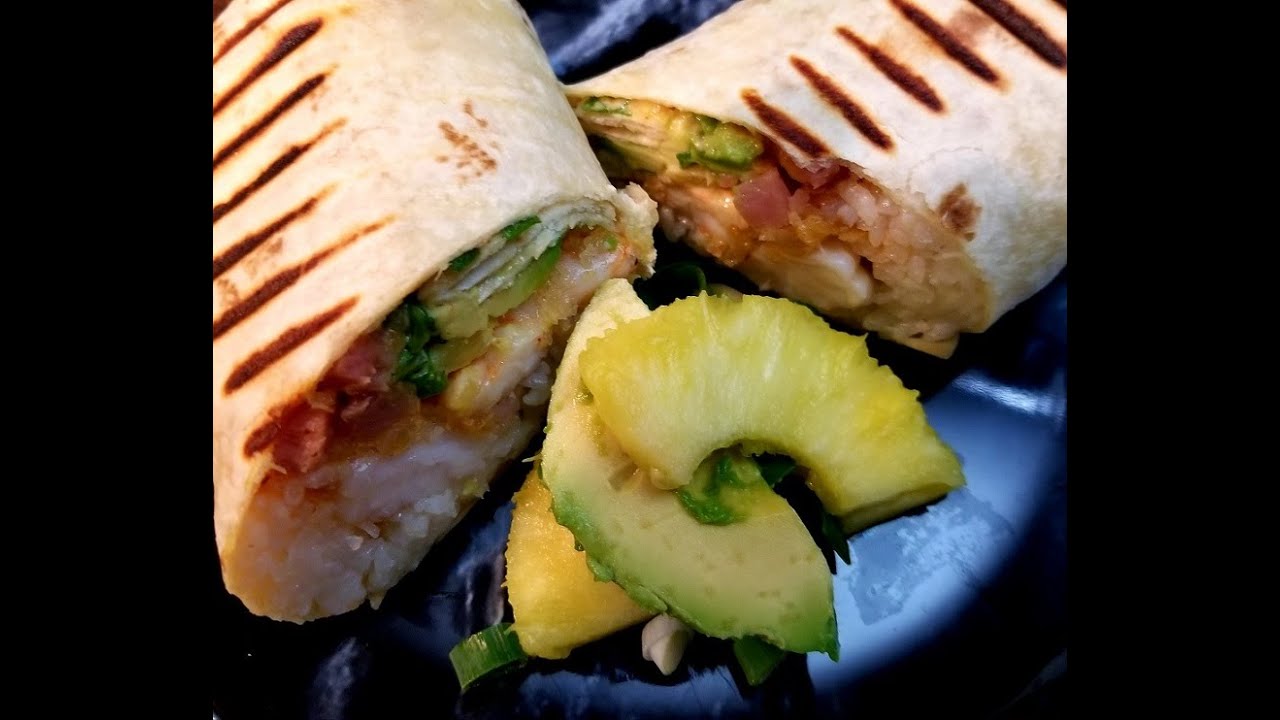 Garlic Shrimp Burrito, The Best Shrimp Burrito. Hawaii Cali Italy - YouTube