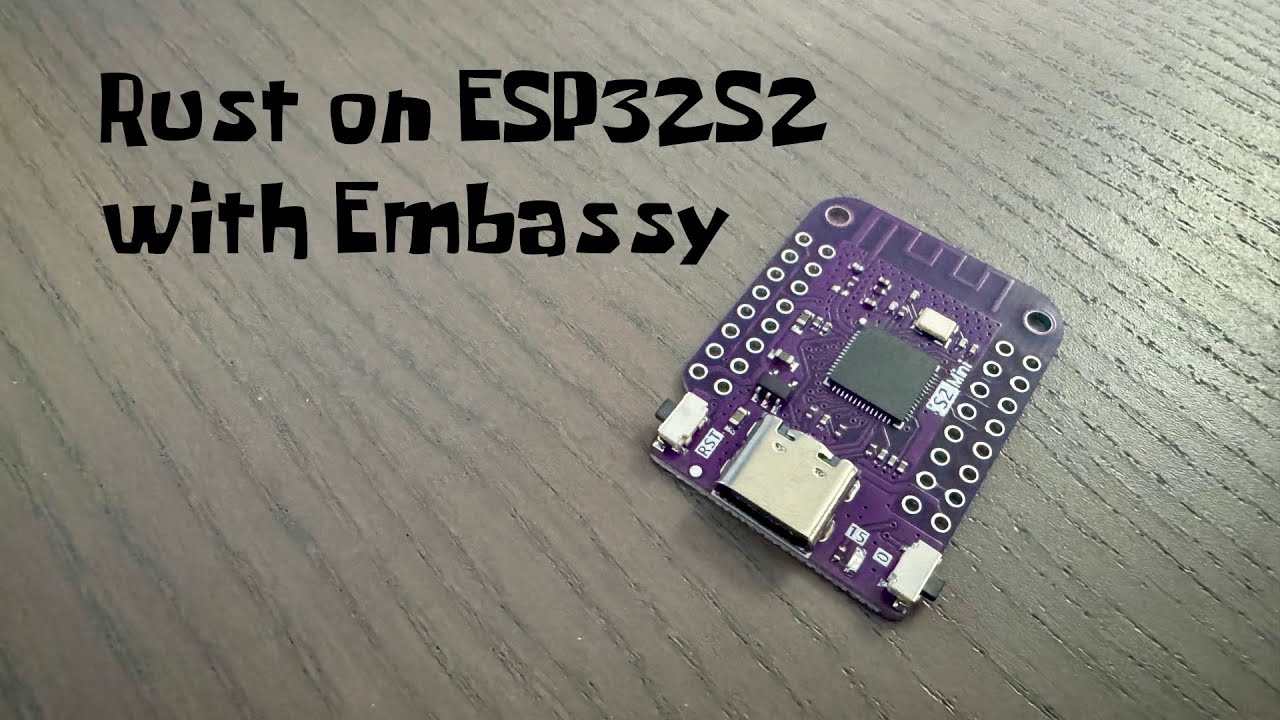 [코딩방송] Rust on ESP32S2 with Embassy - YouTube
