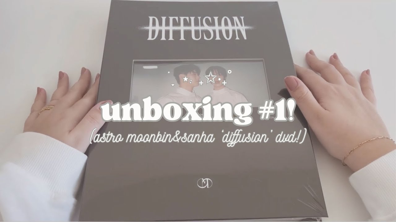 unboxing #1! ⋆˙ ♡ (astro moonbin&sanha 'diffusion' dvd!) - YouTube