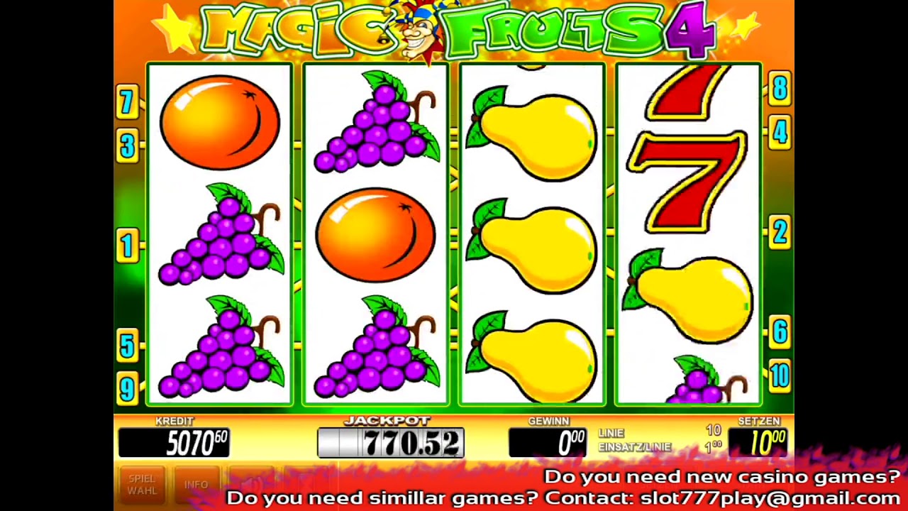 Magic Fruits 4 slot game from multigame system. - YouTube