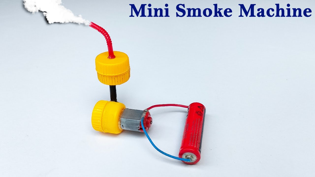 How To Make Simple Smoke Machine At Home From Motor | Diy Mini Smoke ...