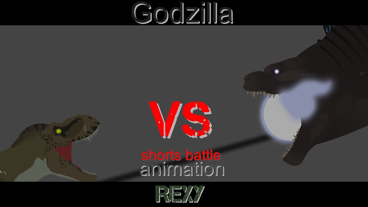 Godzilla vs rexy (jp tyrannosaurus) [고질라 vs 렉시 (쥬라기 시리즈 티라노사우루스] shorts ...