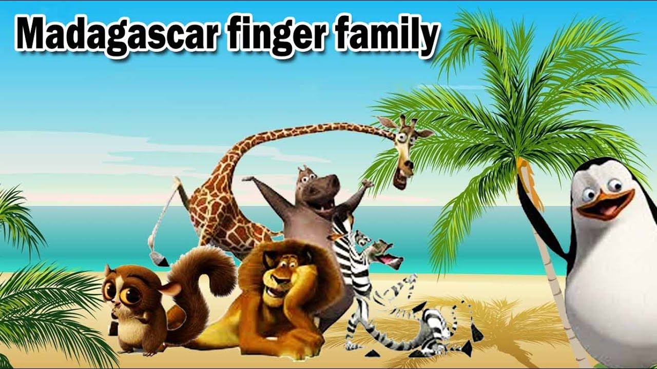 Madagascar finger family | Nursery Rhymes for Children | Finger Family ...