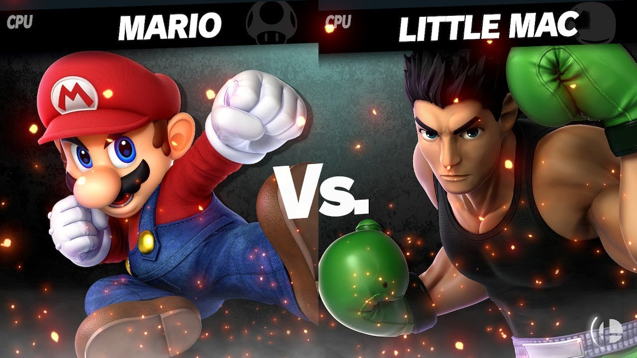 LV 9 CPU Mario VS Little Mac - Super Smash Bros. Ultimate - YouTube