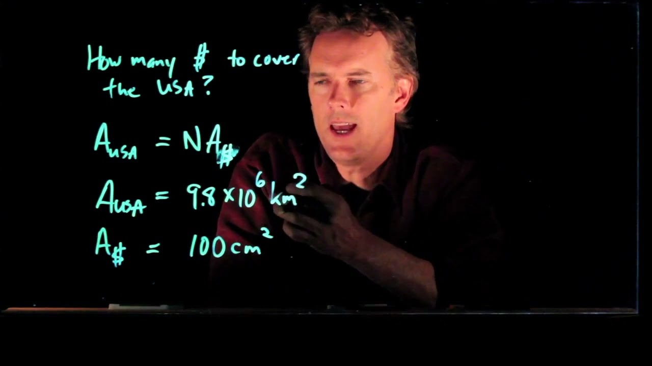 Covering the USA with dollar bills | Physics with Professor Matt ...