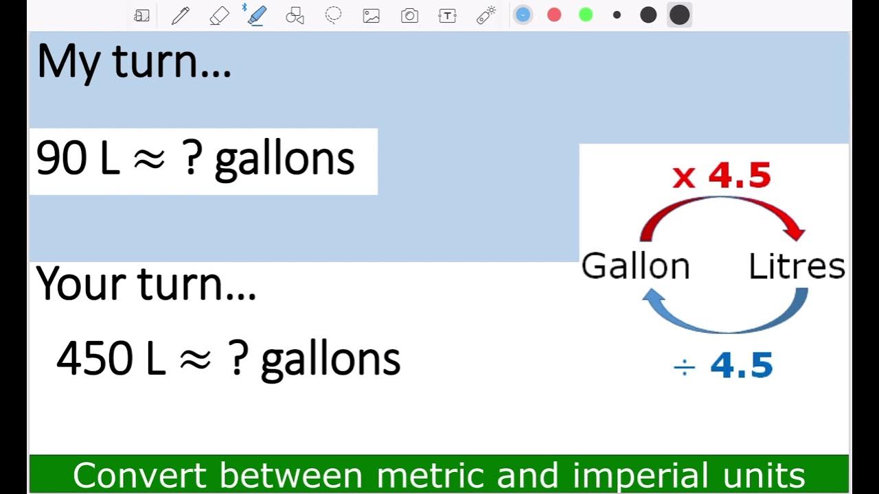 Metric And Imperial Conversions L To Gallons YouTube metric-and-imperial-conversions-l-to-gallons-youtube