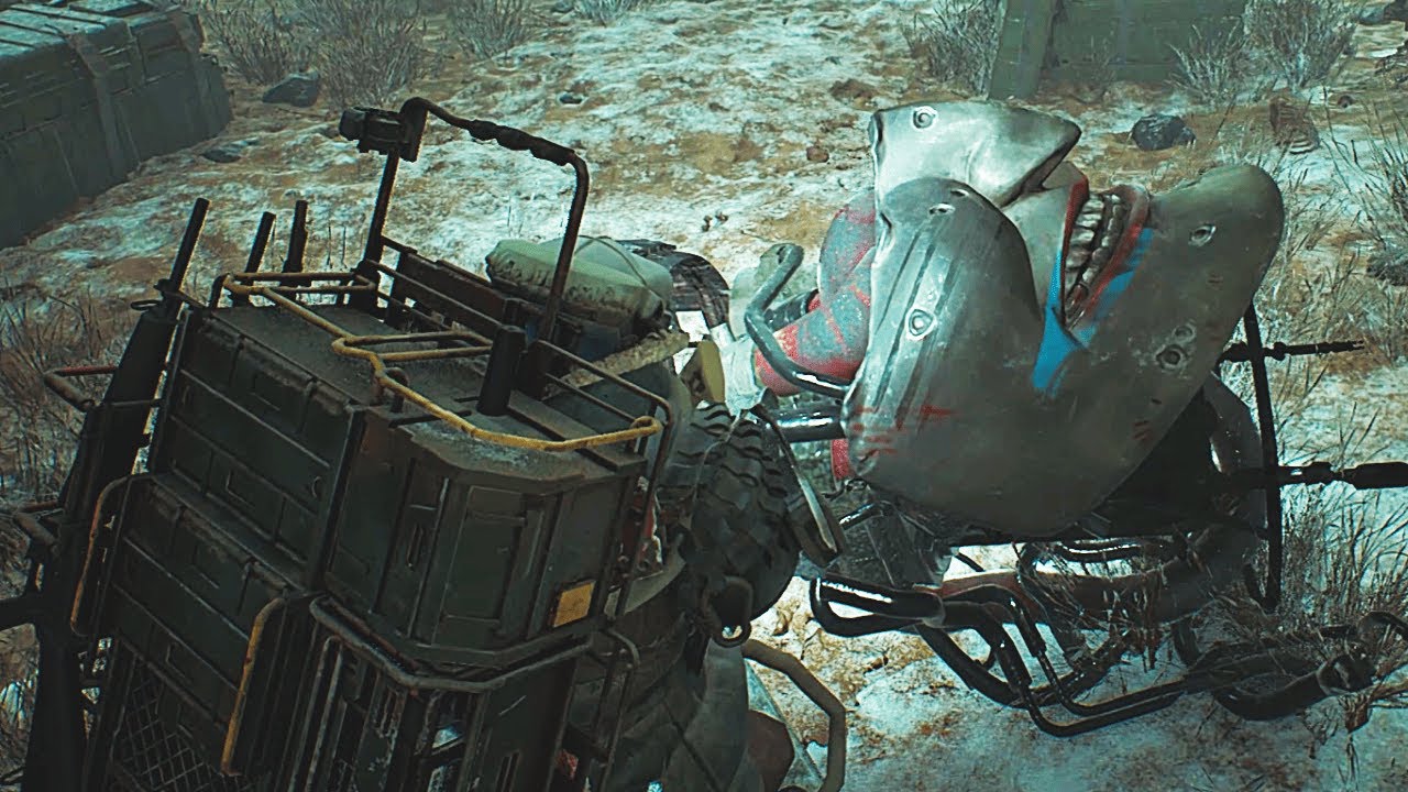 New Water Thief Robots Look Very Scary In The Forever Winter - YouTube