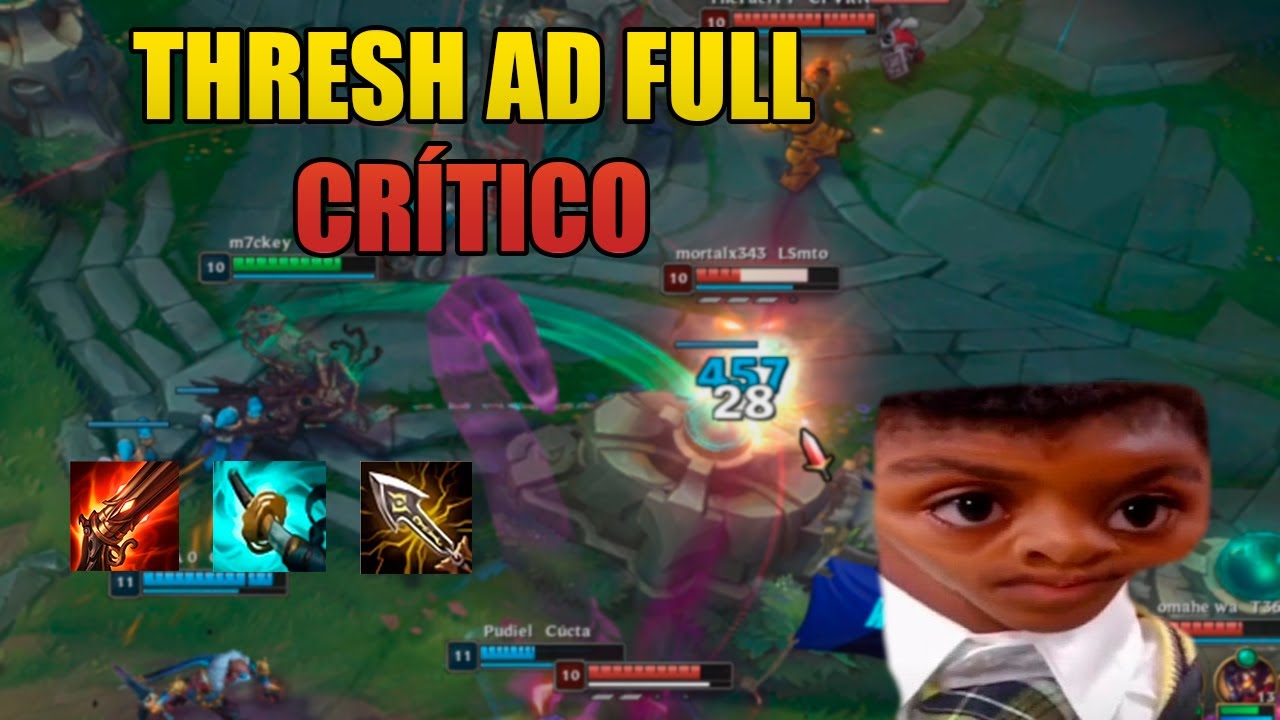 THRESH AD FULL CRÍTICO - GAMEPLAY DE LEAGUE OF LEGENDS - YouTube