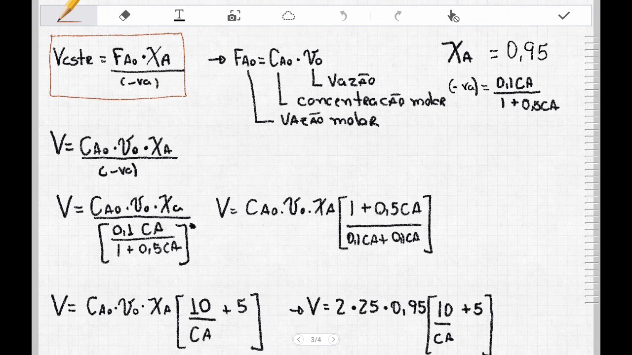 cálculo de Reator CSTR - YouTube