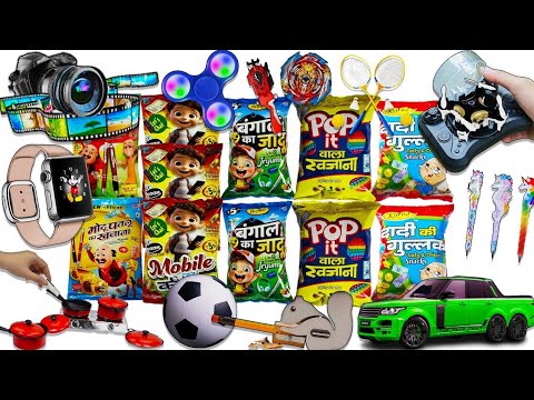 Latest collection of 5 rupees snacks with free amazing toys inside ...