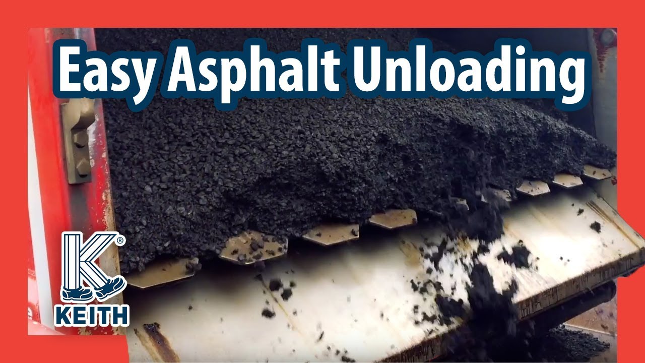 V-9 Unloading Asphalt with Ease | KEITH Manufacturing Co. - YouTube