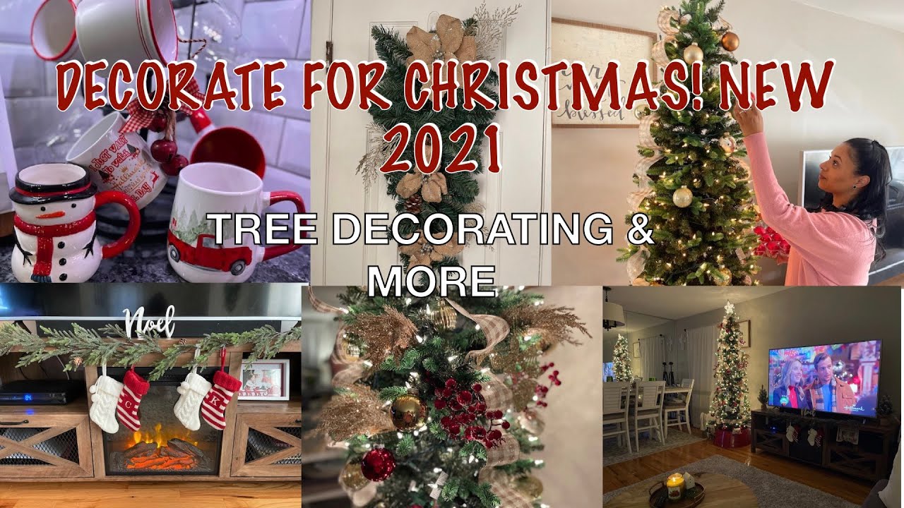 NEW! CHRISTMAS DECORATE WITH ME 2021 #TREEDECORATING #CHRISTMAS2021 # ...