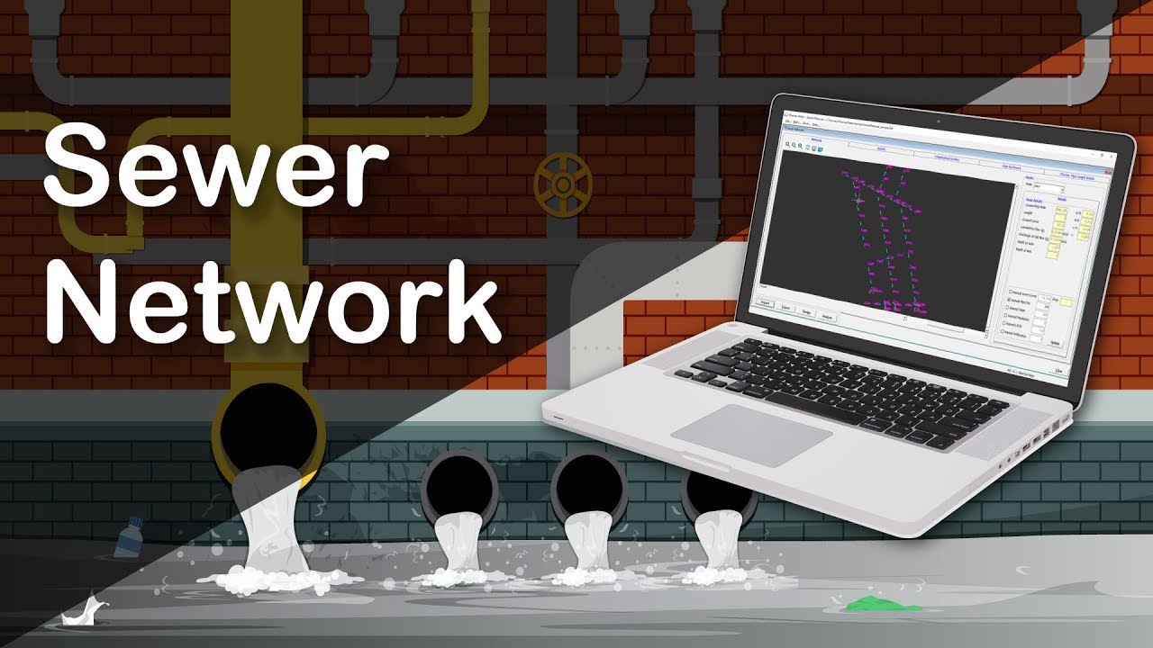 Sewer Network System Design Software (Dia, Slope optimizer) - YouTube