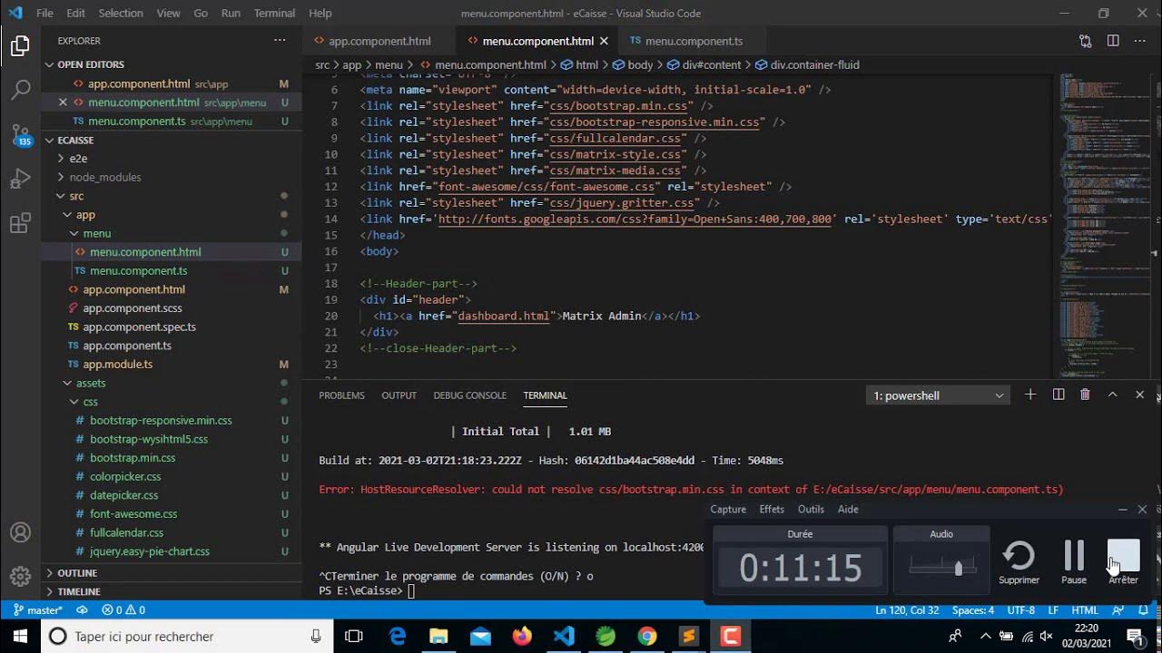 Part 17 Intégration Html Template Dans un Projet Angular 11 et Plus ...