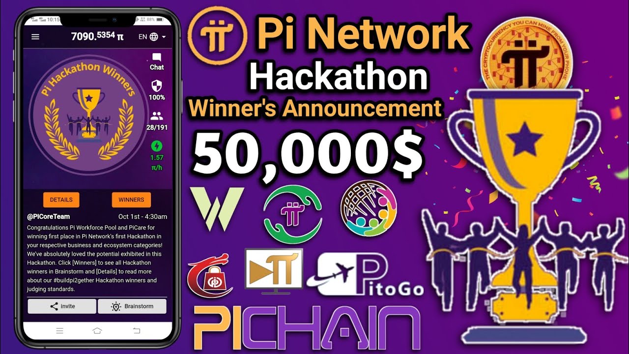 Pi Network New Update | pi Hackathon winners Announcement | pi network ...