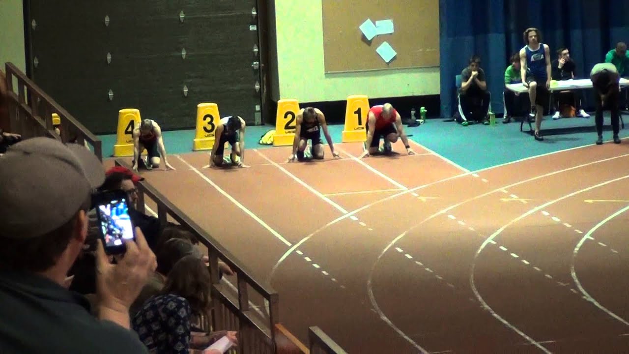 2016 Atlantic Indoor Championships 60m Dash 16 and Over Male 3 - YouTube