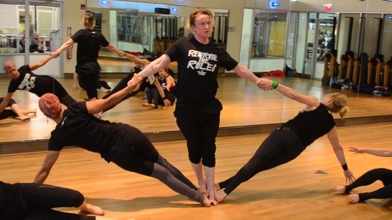 Human Wheel Project for Cycle for Survival - YouTube