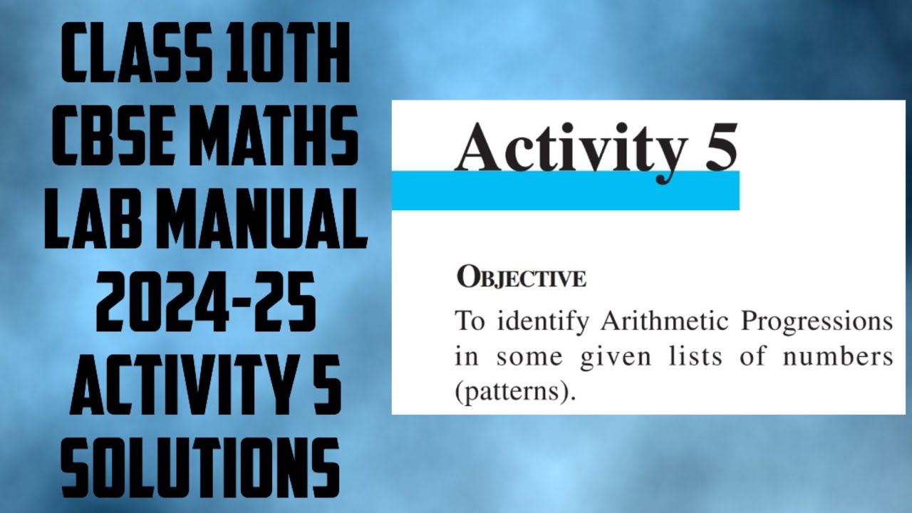 CLASS 10 MATHS LAB MANUAL ACTIVITY 5 2024-25 #tutelagebymehak - YouTube