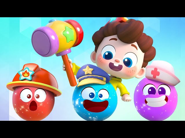 Surprise Eggs Transport Kids Songs | Learn Colors | Vehicles | Nursery ...