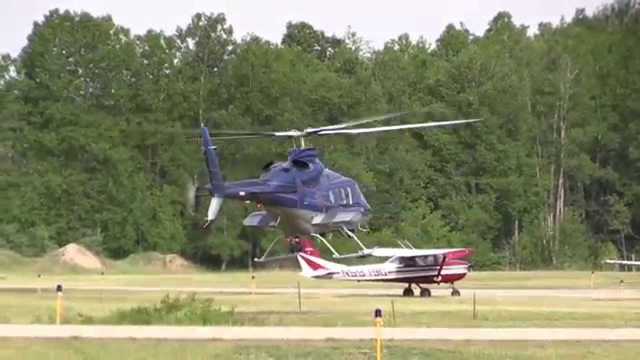Michigan State Police Helicopter Takes Off From The West Branch Ogemaw ...