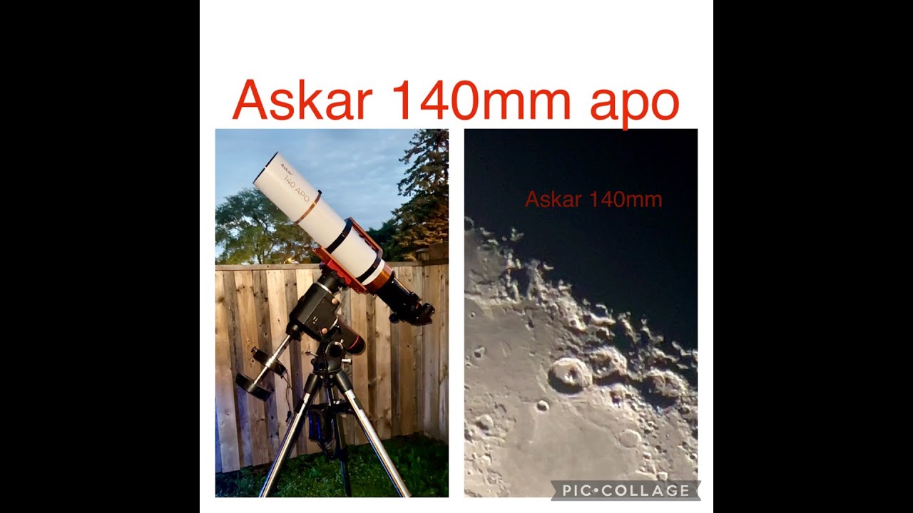 Testing the Askar 140mm Apo on the moon #space #telescope #astronomy # ...