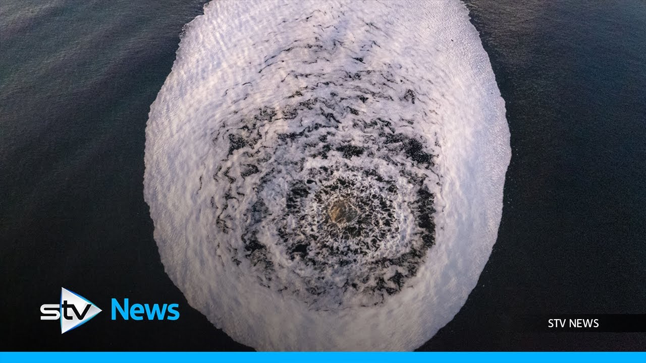 Sea appears to boil in unexplained ‘water eruption’ off coast - YouTube