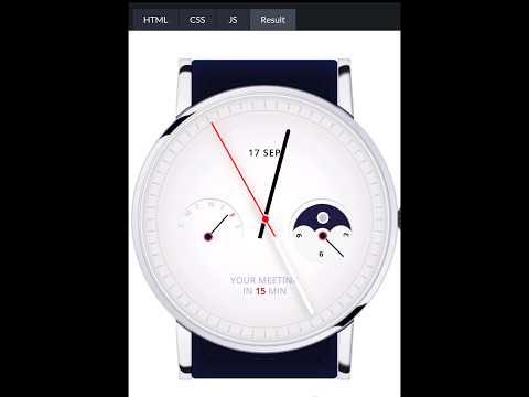Pure CSS watch animation #css - YouTube