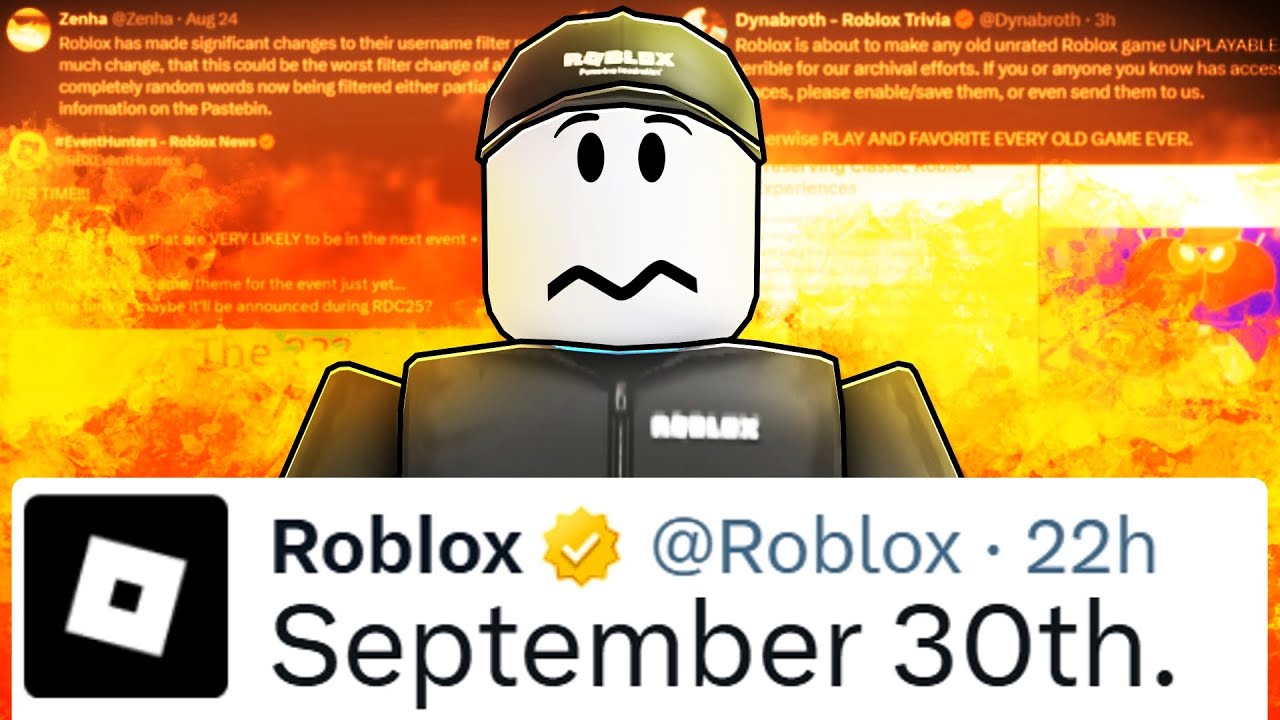 Roblox Is Changing On September 30th... - YouTube