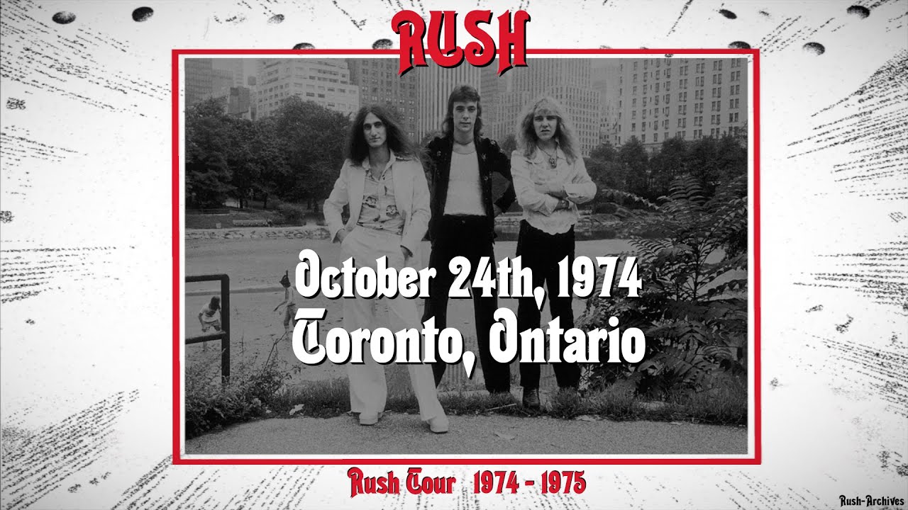 Rush - 24 October 1974 - Massey Hall, Toronto, Ontario [UNCIRCULATED ...