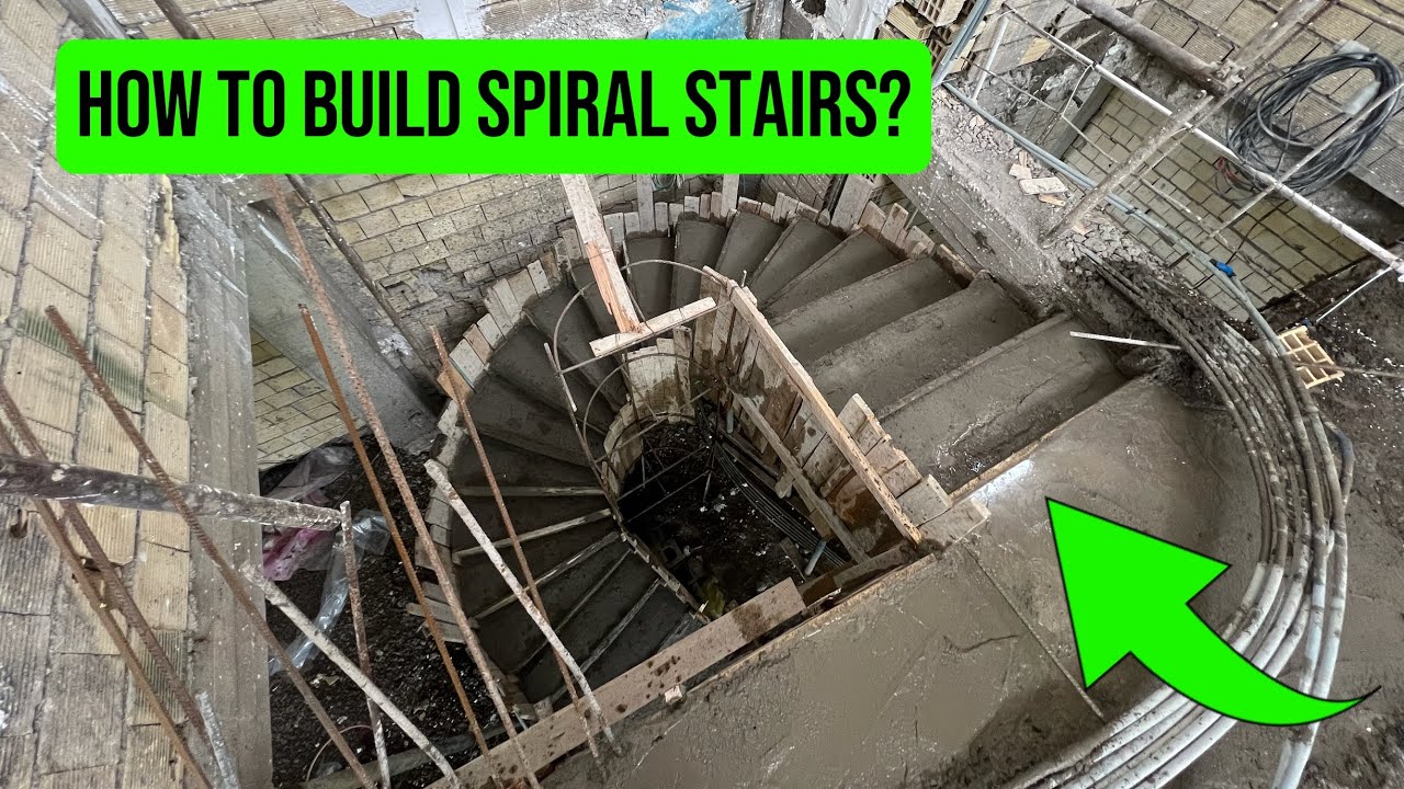 Complete Process of Building Spiral Stairs | Start to Finish - YouTube
