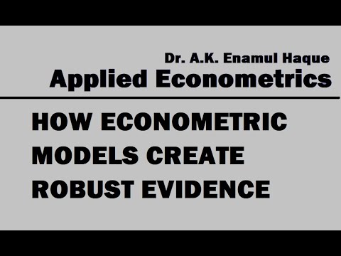 How econometric models create robust evidence in research - YouTube