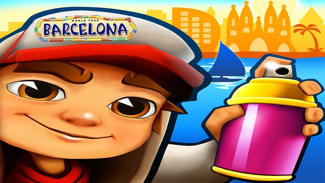 Subway Surfers Barcelona Full Gameplay - World Tour 2017 - YouTube