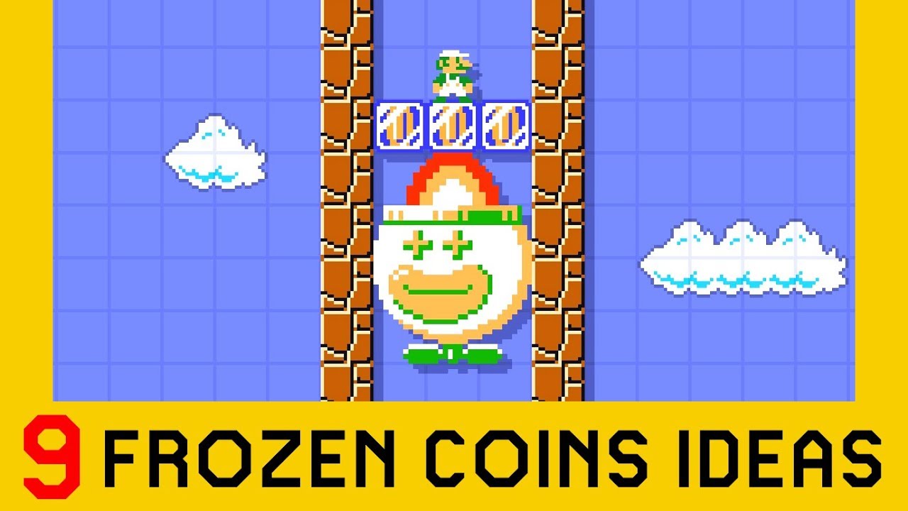 9 Ideas with Frozen Coins (Part 2) - Super Mario Maker 2 - YouTube
