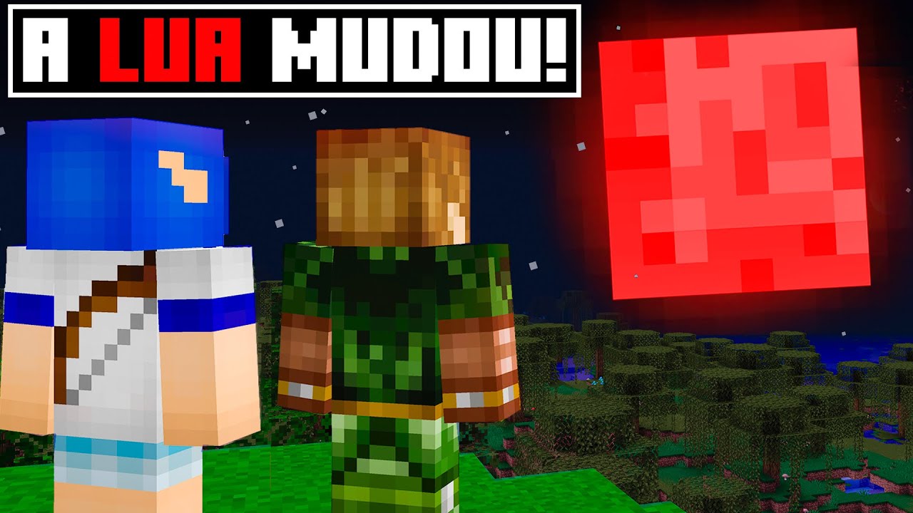Lua Vermelha… a lua EVOLUI a cada dia MINECRAFT - YouTube