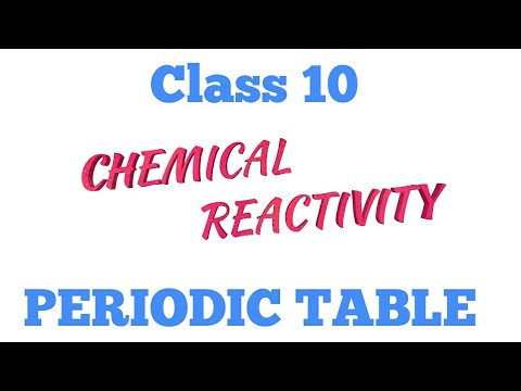 Class 10 Periodic Table Topic-Chemical Reactivity - YouTube