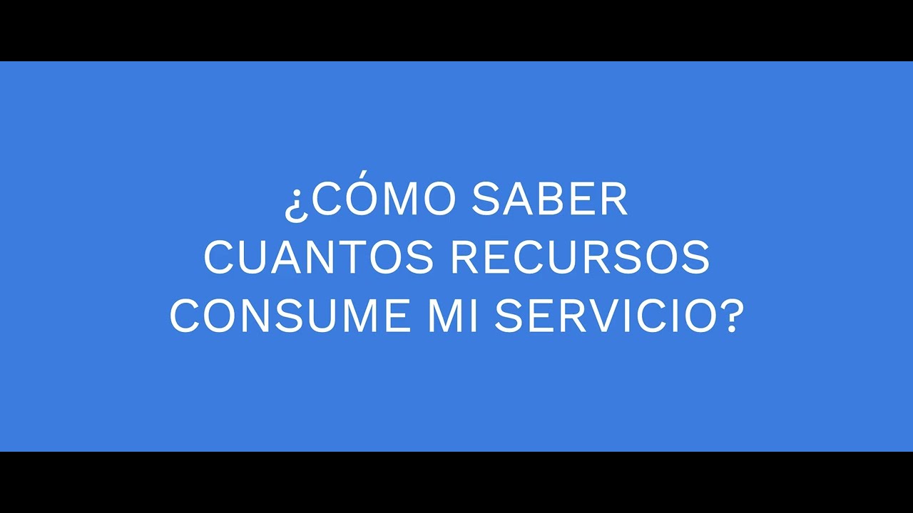 ¿Cómo saber cuántos recursos consume mi servicio? Bluehosting - YouTube