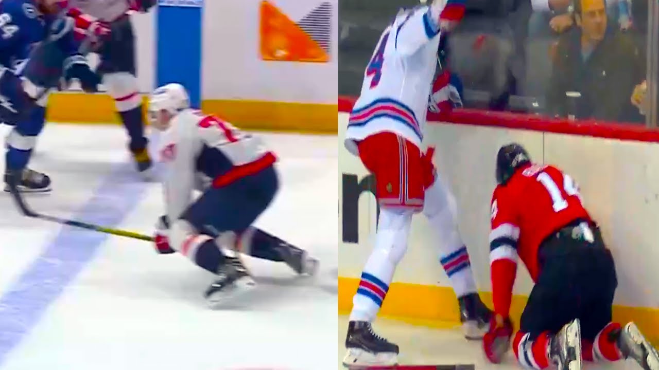 TJ Oshie Injury Ended his Career? Helped Off Ice! / Matt Rempe Hit on ...